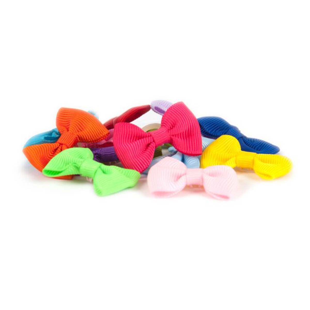 Multicolor Bows with Elastic 50 pcs Bows, ShowTech - Dogtail